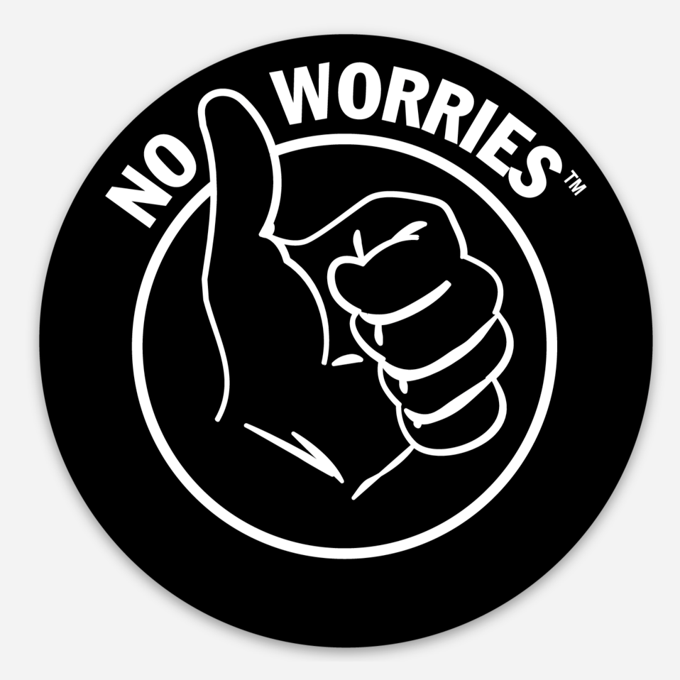 Logo Sticker – No Worries